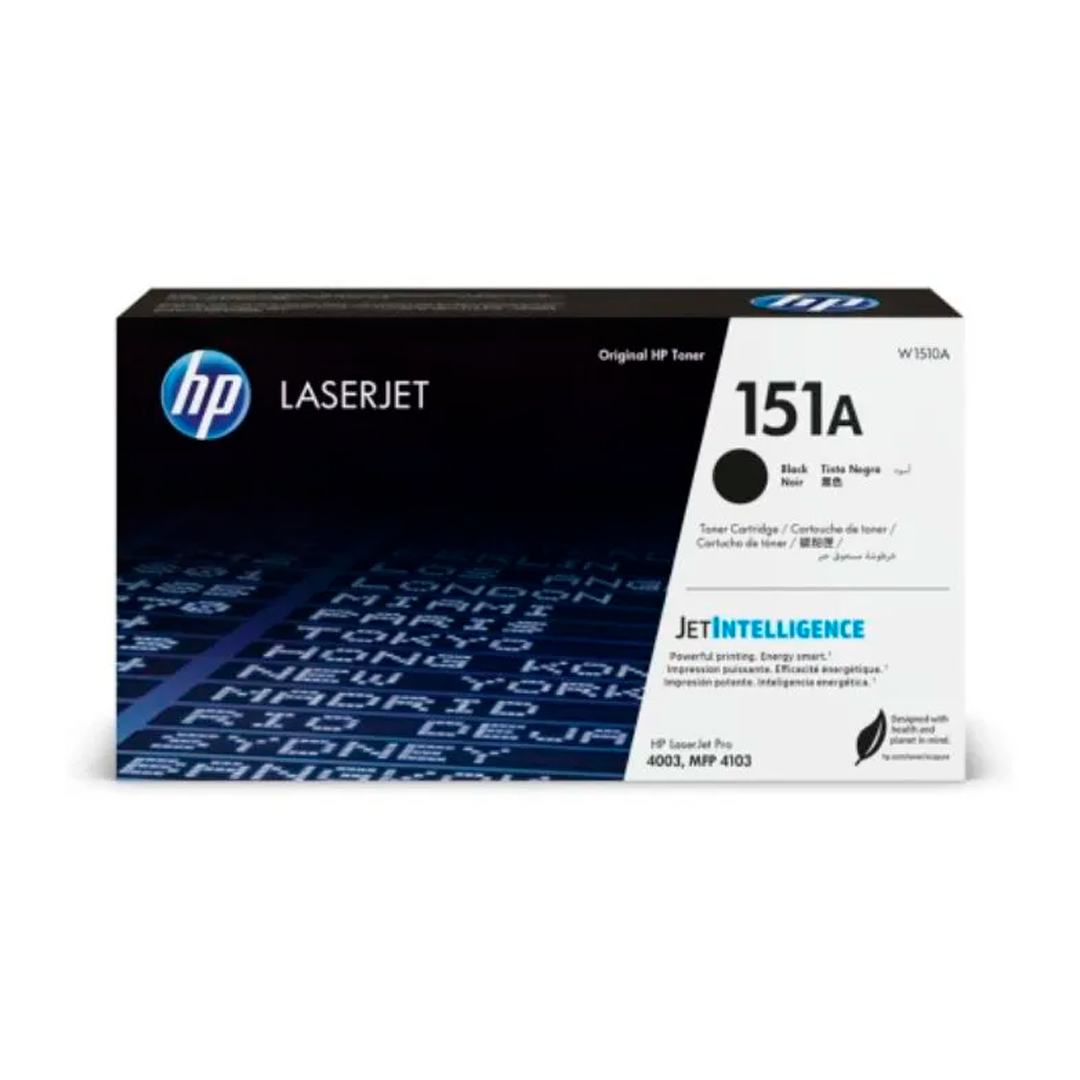 Toner Original Hp W1510X (151X) Negro. Rendimiento 9700 Copias. | Hp